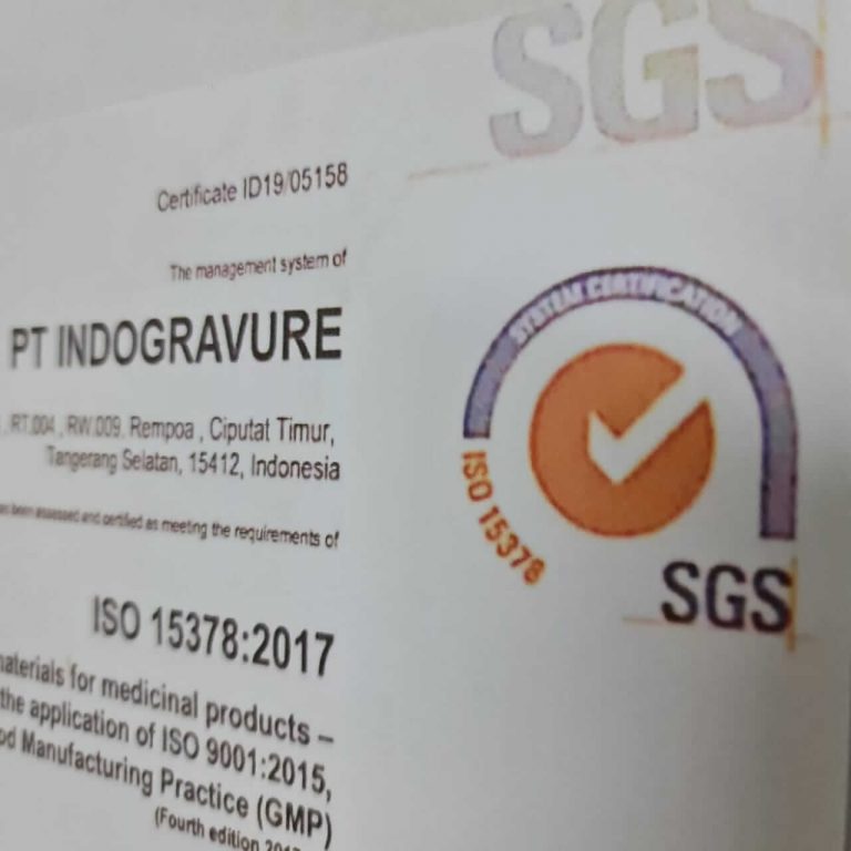 ISO 15378:2017 PT. Indogravure - Indogravure